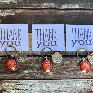 Harper Olivia PACK OF 3 Basketball Coach Appreciation KeyChain with Gift Packaging for your Coach gifts for Basketball coach multipack team gift! Great for multiple coaches for basketball player