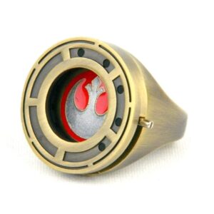 STAR WARS The Last Jedi Rose Tico's Prop Replica Resistance Ring with Shutter- Size 7