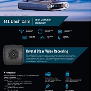 Escort M1 Dash Camera - 1080p Full HD Video Dash Cam, Loop Recording, G-Sensor, 16GB Micro SD Card Included, iPhone and Android Compatible