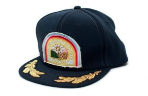 alien nostromo flat bill uscss movie hat appliqué patch cap unisex adult navy