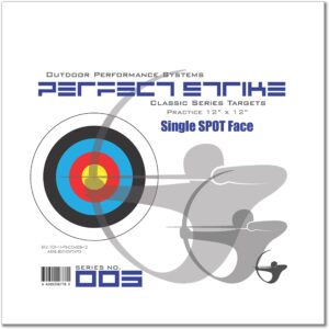 Perfect Strike Archery Targets. Classic OPS No. 005. Archery Paper Targets. Great for practice in the backyard or at the range. (12" x 12") 12 Targets