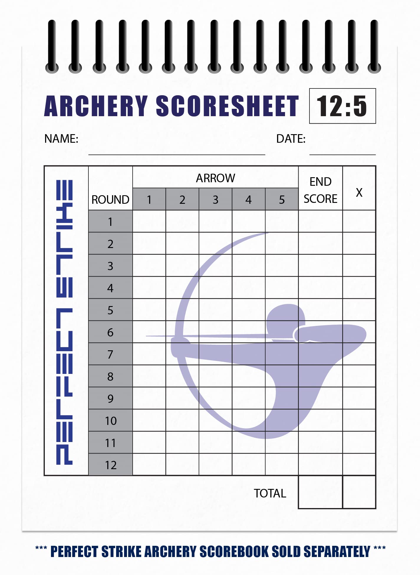 Perfect Strike Archery Targets. Classic OPS No. 000. Archery Paper Targets. Great for Practice in The Backyard or at The Range. (12" x 12" Targets) (12)