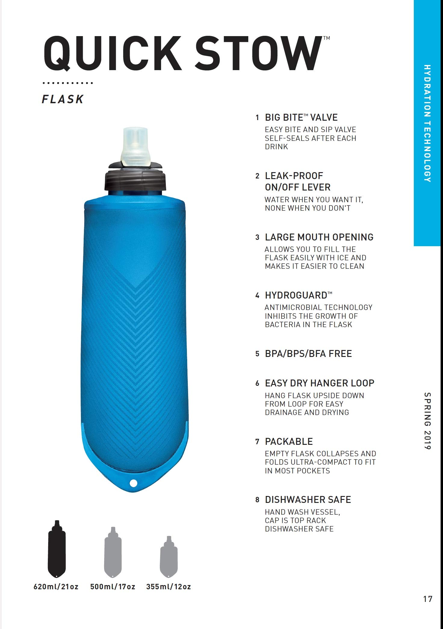 CamelBak Quick Stow Flask Bite Valve, Clear, One Size