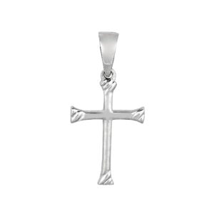 jewelry affairs sterling silver cross pendant, 13 x 20 mm