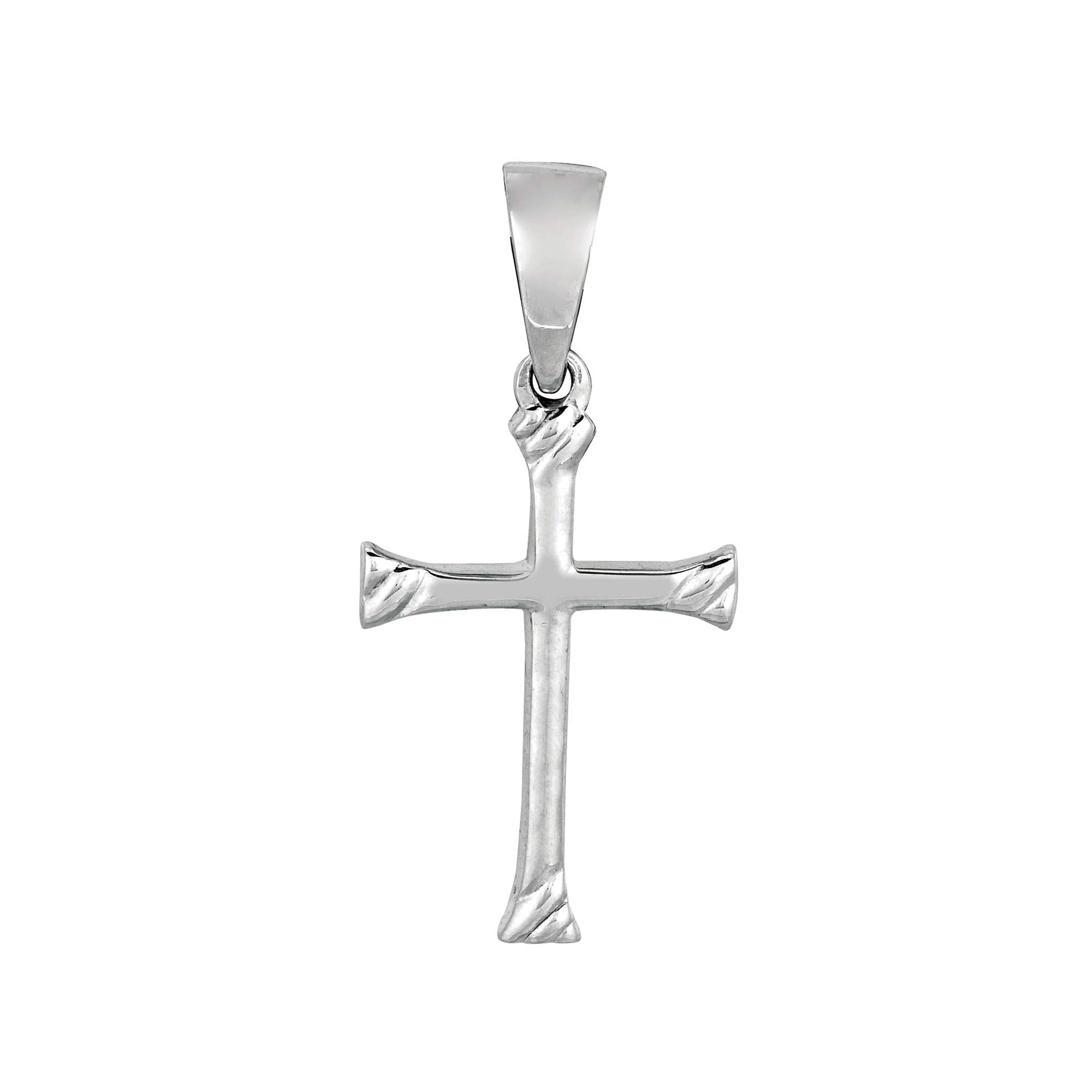 Jewelry Affairs Sterling Silver Cross Pendant, 13 x 20 mm