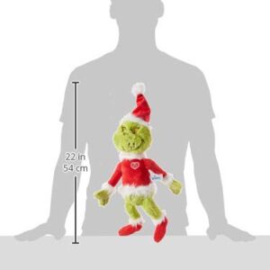 Aurora World Dr. Seuss Cindy Lou Who 12", Grinch Santa 19", & His Dog Max 18" Christmas Special Set of 3 Plush Toys, Multicolor