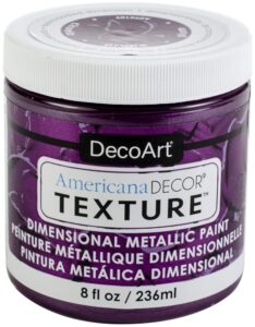 decoart adtx109-36 texture metallics 8oz plum, none