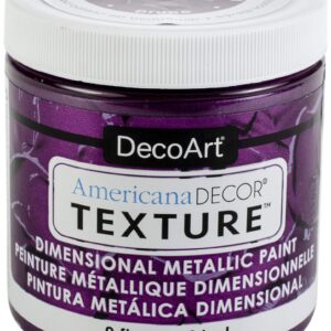 Decoart ADTX109-36 Texture Metallics 8oz Plum, None