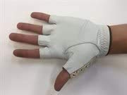 HJ Half Finger Golf Glove LADIES XL fits on LEFT HAND 3pk