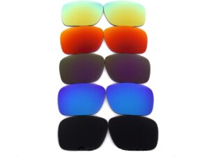 galaxylense 5 color pairs replacement lenses for oakley holbrook sunglasses polarized