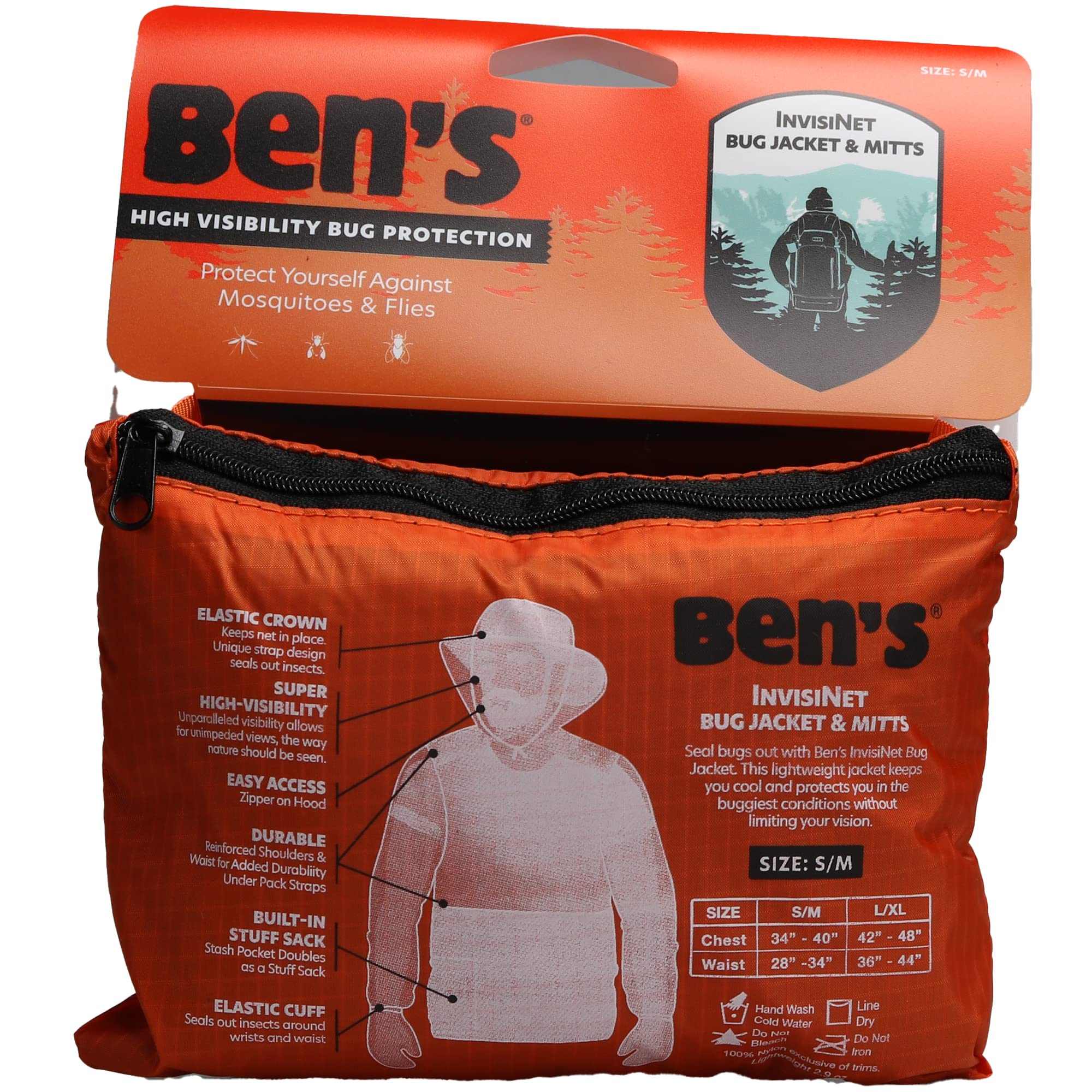 Ben's InvisiNet Bug Jacket and Mitts - L/XL