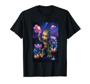 marvel guardians of the galaxy groot plants t-shirt