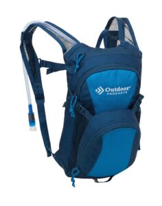 outdoor products tadpole hydration pack (black) (bright blue)