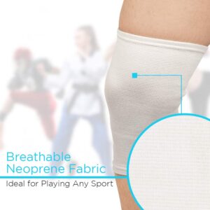 Dr. Franklyn's Knee Support - Easy Use Elastic Sports Compression Sleeves - Quick Injury Recovery & Pain Relief - for Men & Women