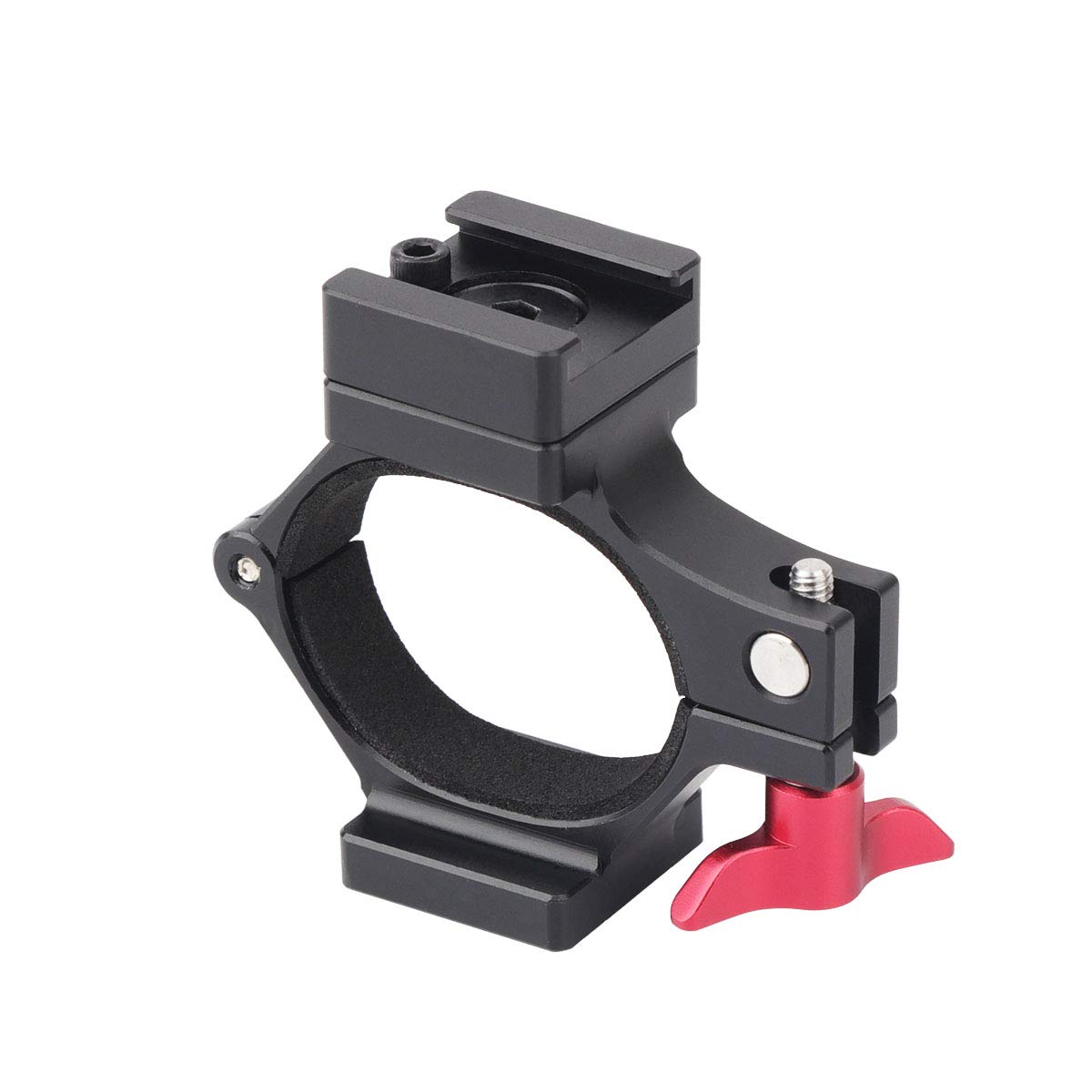 AFVO Ring Hot Shoe Adapter for DJI om 4 (Osmo Mobile 4), Osmo Mobile 3, Osmo Mobile 2 and Osmo Mobile 1, Adapter for Microphone and Light