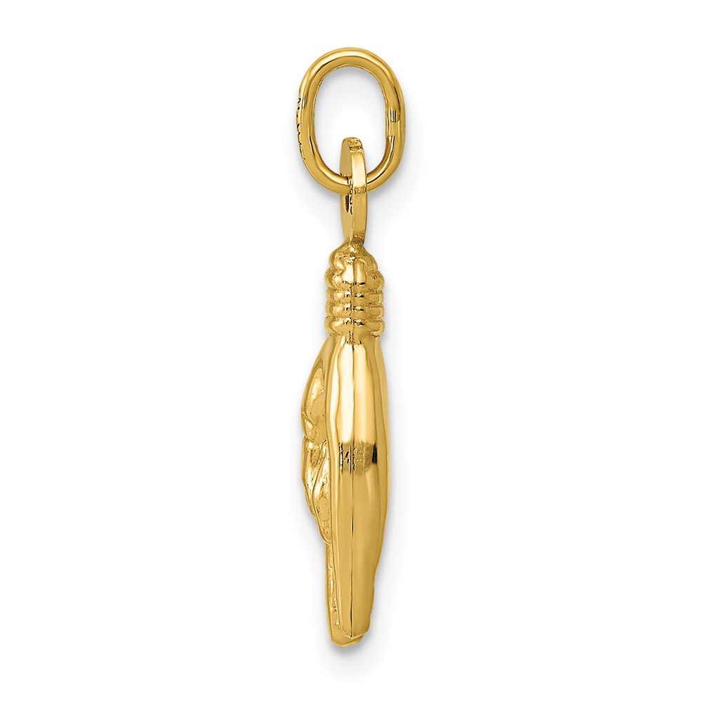 BillyTheTree Jewelry 14K Yellow Gold Good Luck Hand Charm