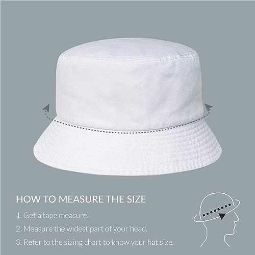 Kangol Washed Bucket Hat for Men and Women, Large, White