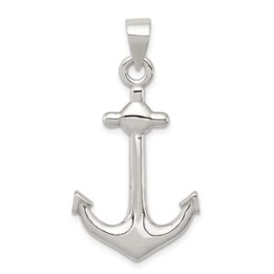 sterling silver anchor pendant