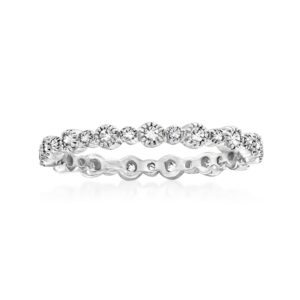 ross-simons 0.25 ct. t.w. diamond eternity band in 14kt white gold. size 9