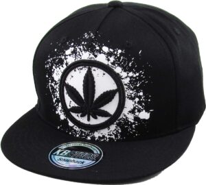 kbethos kbn-501mj blk-wht embroidered fashion snapback hat adjustable baseball cap (adjustable, (501) black/white)