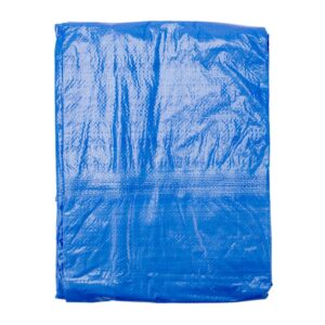 Grizzly Tarps by B-Air 8' x 10' Large Multi-Purpose Waterproof Heavy Duty Poly Tarp with Grommets Every 36", 8x8 Weave, 5 Mil Thick, for Home, Boats, Cars, Camping, Protective Cover, Pack of 4, Blue