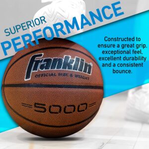 Franklin Sports 5000 Official Size 29.5" Basketball - Tan/Black