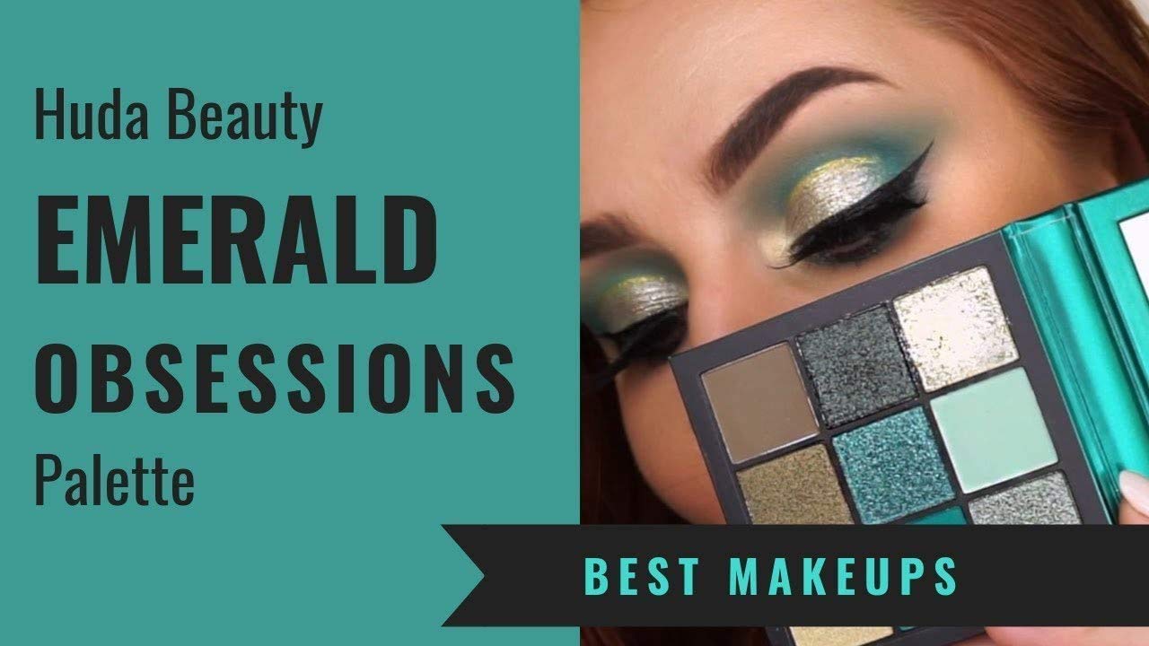 Exclusive New HUDA BEAUTY Obsessions Eyeshadow Palette (Emerald)