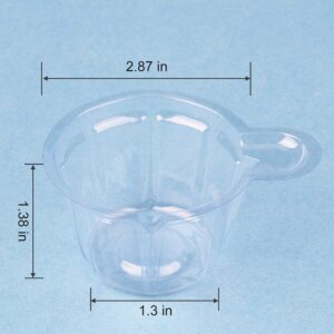 PPX 100 Pack Urine Cups,Plastic Disposable Urine Specimen Cups for Ovulation Test/Pregnancy Test/pH Test Etc. 40ML/1.36 oz