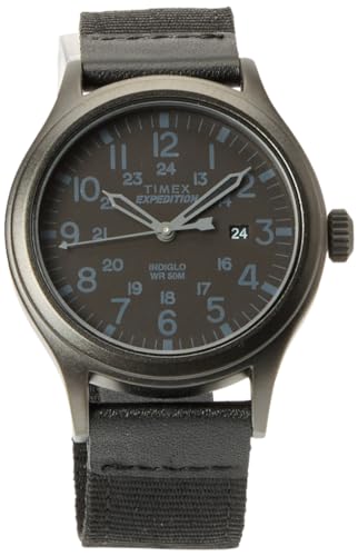 Timex Men's Year-Round Quartz Watch with Textile Strap, Blue, 20 (Model: TW4B14200)