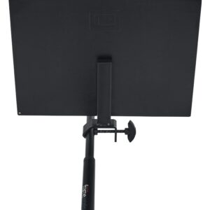 Gator FrameworksCases Microphone Stand Clamp-On Utility Shelf 15" x 11" Surface Area with 10 Pound Weight Capacity, Black, 11" x 15" (GFW-SHELF1115)