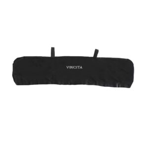 vincita water-resistant durable handlebar rain cover red bike cover for mountain bikes, folding bike, e-bikes, bikepacking accessories (black)