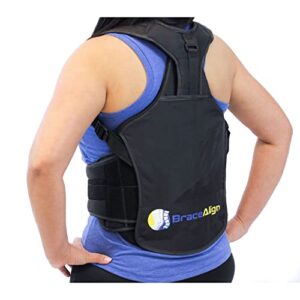 brace align tlso thoracic medical back brace l0456 l0457 - back support and back pain relief for fractures, post op, herniated disc, ddd and spinal trauma, mild scoliosis, kyphosis, osteoporosis