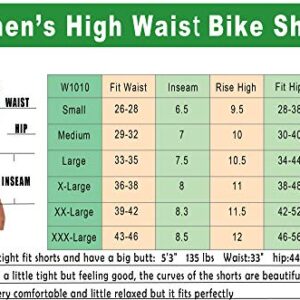 CADMUS Women's High Waist Spandex Yoga Shorts for Bike Running Two Side Pockets,10,Black,Grey,Wine Red,X-Large