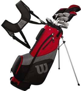 wilson golf profile sgi men's complete golf set — long, right hand,red (long)