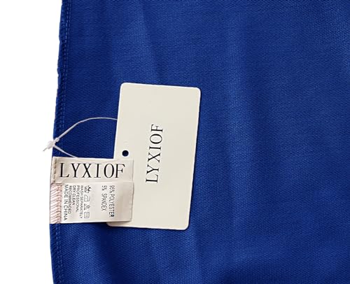 LYXIOF Womens Off Shoulder Sweatshirt Slouchy Long Sleeve Shirts Pullover Tops Blue XL