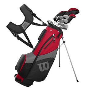 wilson golf profile sgi men's complete golf set — regular, right hand,red (regular)