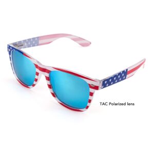 GLADVISION Polarized Classic Unisex American Flag USA Patriot Sunglasses