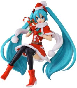 sega hatsune miku super premium action figure christmas 2018, 6.7"