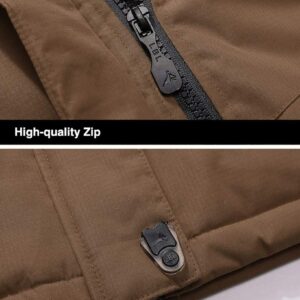 MAGCOMSEN Snow Jackets for Men Waterproof Jacket Men Snowboard Jacket Ski Jacket Rain Jacket Rain Coats Warm Jacket Skiing Winter Jacket Winter Coats Windbreaker Mens Parka