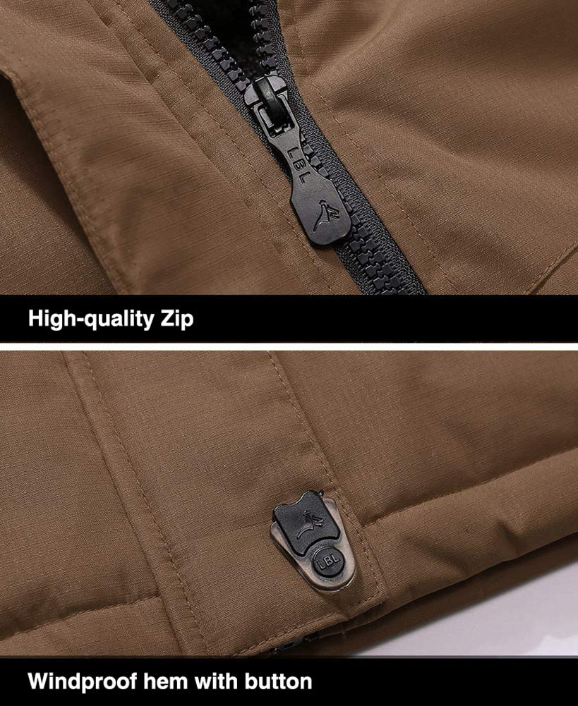 MAGCOMSEN Snow Jackets for Men Waterproof Jacket Men Snowboard Jacket Ski Jacket Rain Jacket Rain Coats Warm Jacket Skiing Winter Jacket Winter Coats Windbreaker Mens Parka