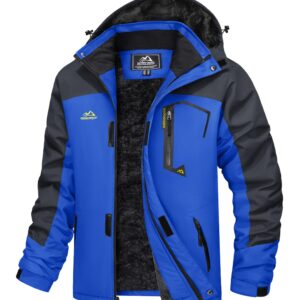 Mens Ski Jacket Fleece Jacket Snow Jacket Skiing Jacket Men Winter Coats for Men Snowboarding Jacket Waterproof Jacket US L=CN 3XL