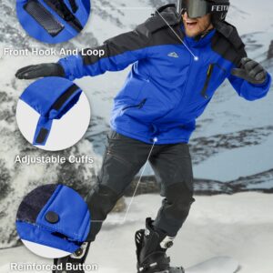 Mens Ski Jacket Fleece Jacket Snow Jacket Skiing Jacket Men Winter Coats for Men Snowboarding Jacket Waterproof Jacket US L=CN 3XL