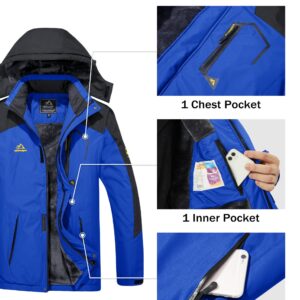 Mens Ski Jacket Fleece Jacket Snow Jacket Skiing Jacket Men Winter Coats for Men Snowboarding Jacket Waterproof Jacket US L=CN 3XL