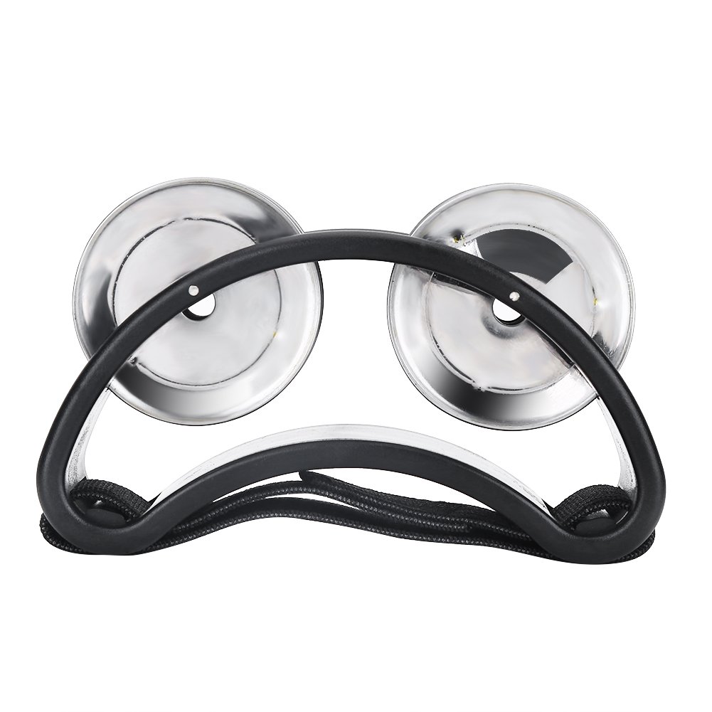 Foot Tambourine, 3 Colors Foot Tambourine with Steel Jingles for Drum Accessory Instrument(Black)