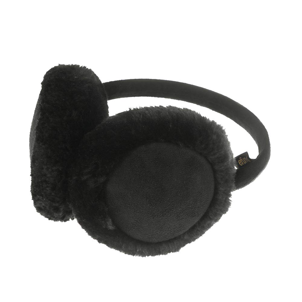 Aurya Kids Classic Ear Warmers/Earmuffs-Winter Faux Fur Warm Ear Muffs for Boys and Girls (Black)