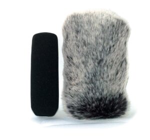 13cm furry mic windshield windscreen compatible for sony ecm-xm1 cg1 nv1 ps1 hvr hd1000u hxr-mc2000e mc2500 xlr-a2m k1m k2m cg50bp audio-technica at875r camcorder microphone