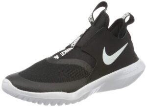 nike flex runner (big kid) black/white 6 big kid m