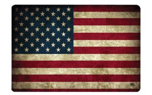 rogue river tactical tattered usa american flag gun cleaning mat bench pad gift for gun owner patriotic