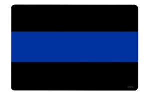 rogue river tactical thin blue line gun cleaning mat bench pad gift for police officer law enforcement black and blue