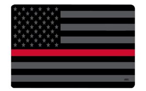 rogue river tactical firefighter thin red line subdued flag gun cleaning mat bench pad gift for gun owner fireman fire fighter fd